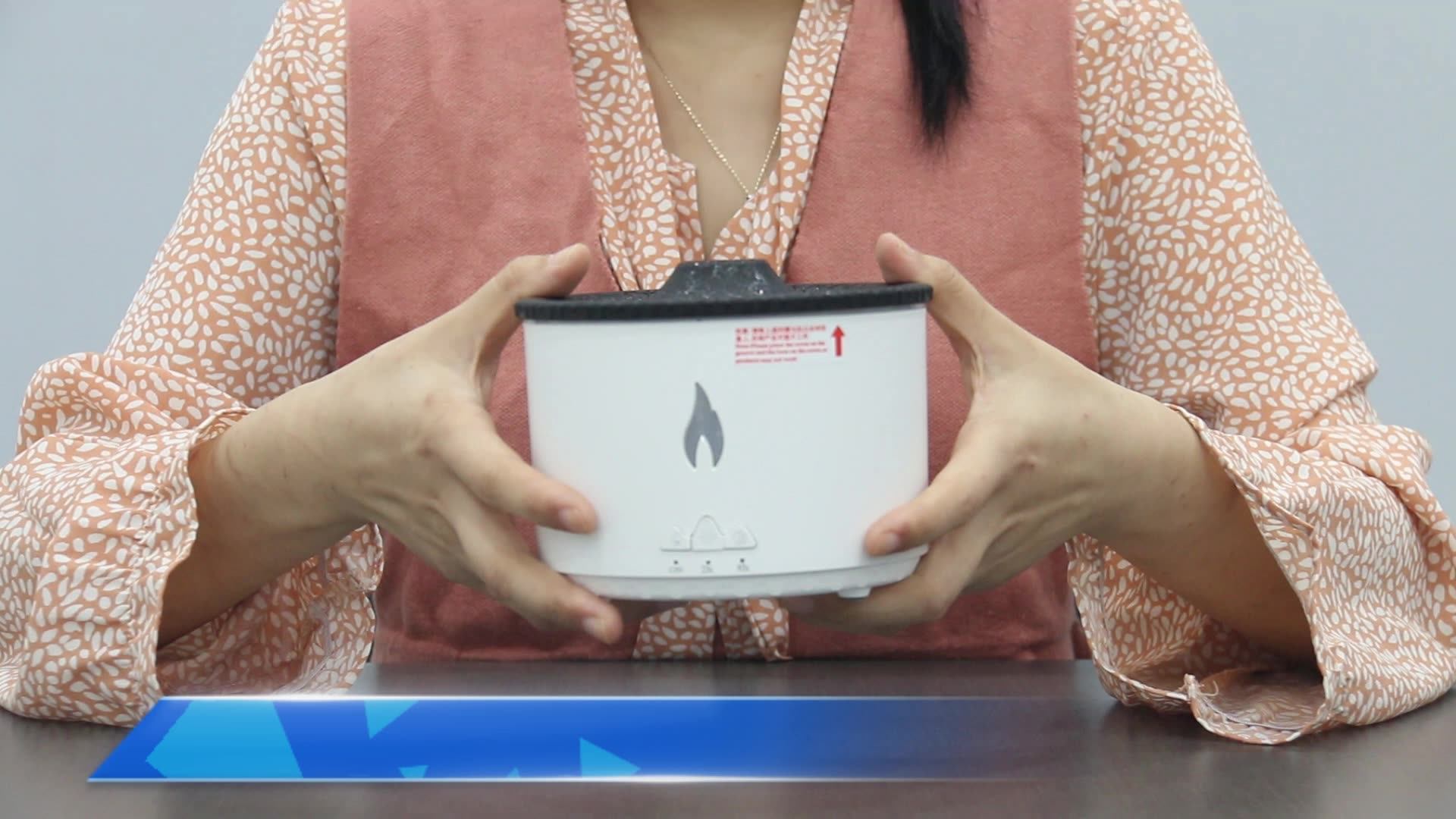 Jellyfish Fire Volcano Humidifier Air Diffuser Smart Home Decor Night ...