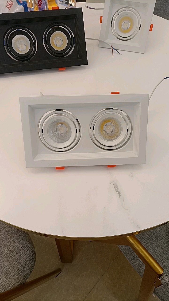 Ceiling Recessed Square Downlight Double Heads Triple Heads Rectangle ...