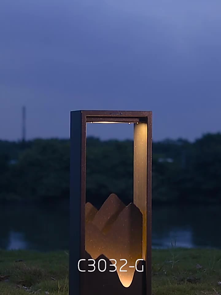 Outdoor Ip65 Waterproof Led Bollard For Hotel Aluminium Modern Style Cob Led Garden Light 10w ...