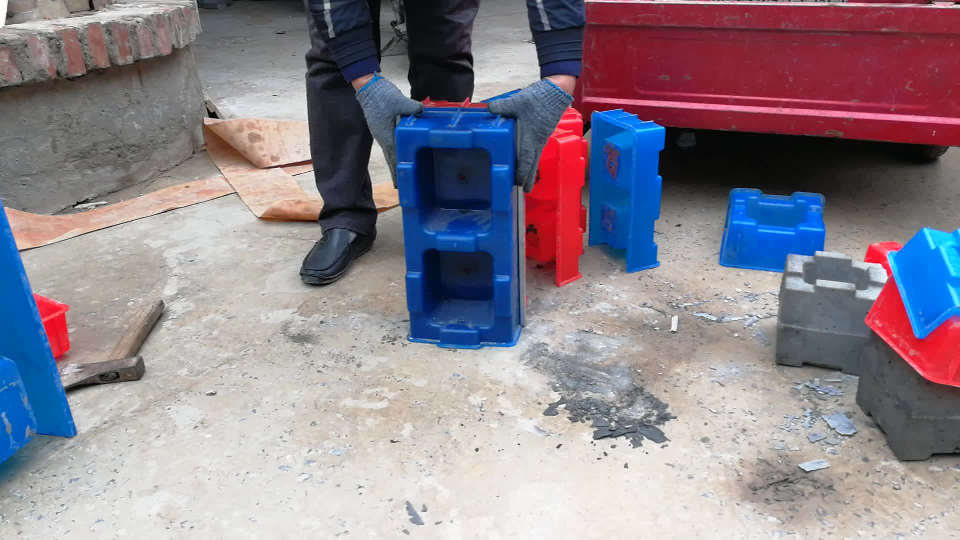Injection Mould Building Decorating Concrete Interlocking Block ...