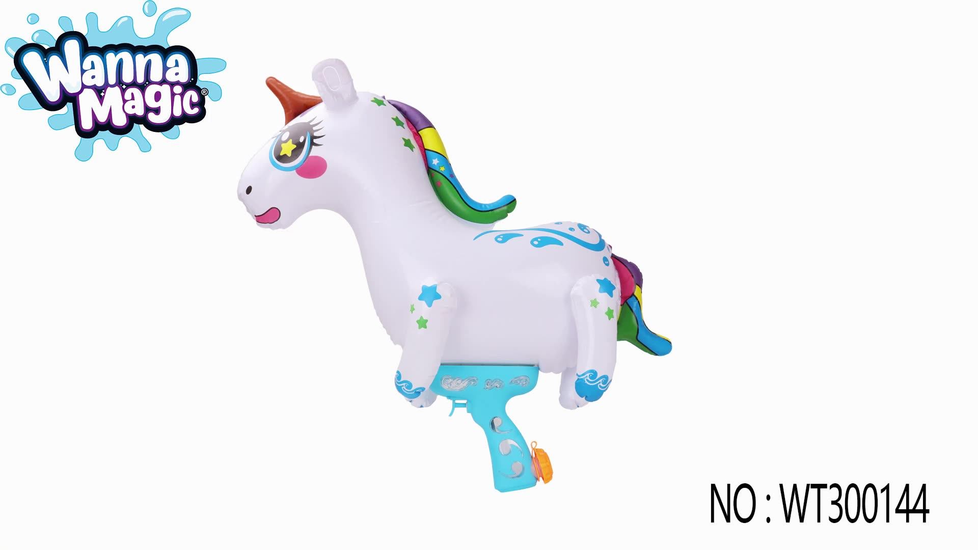 Children Pool Party Air Inflate Summer Water Gun Cartoon Inflatable ...