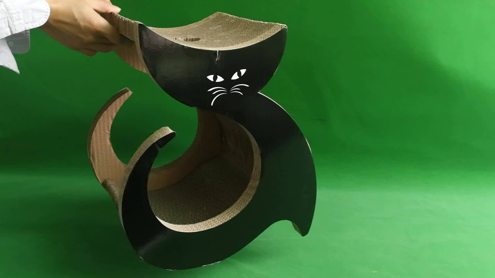 Kinchla Oem & Odm Cat Head Shape Cat Scratch Post - Buy Corrugated ...