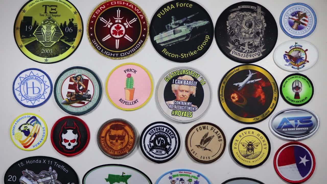 Dye Sublimation Printable Patch,Custom Motorbike Club Biker Woven ...