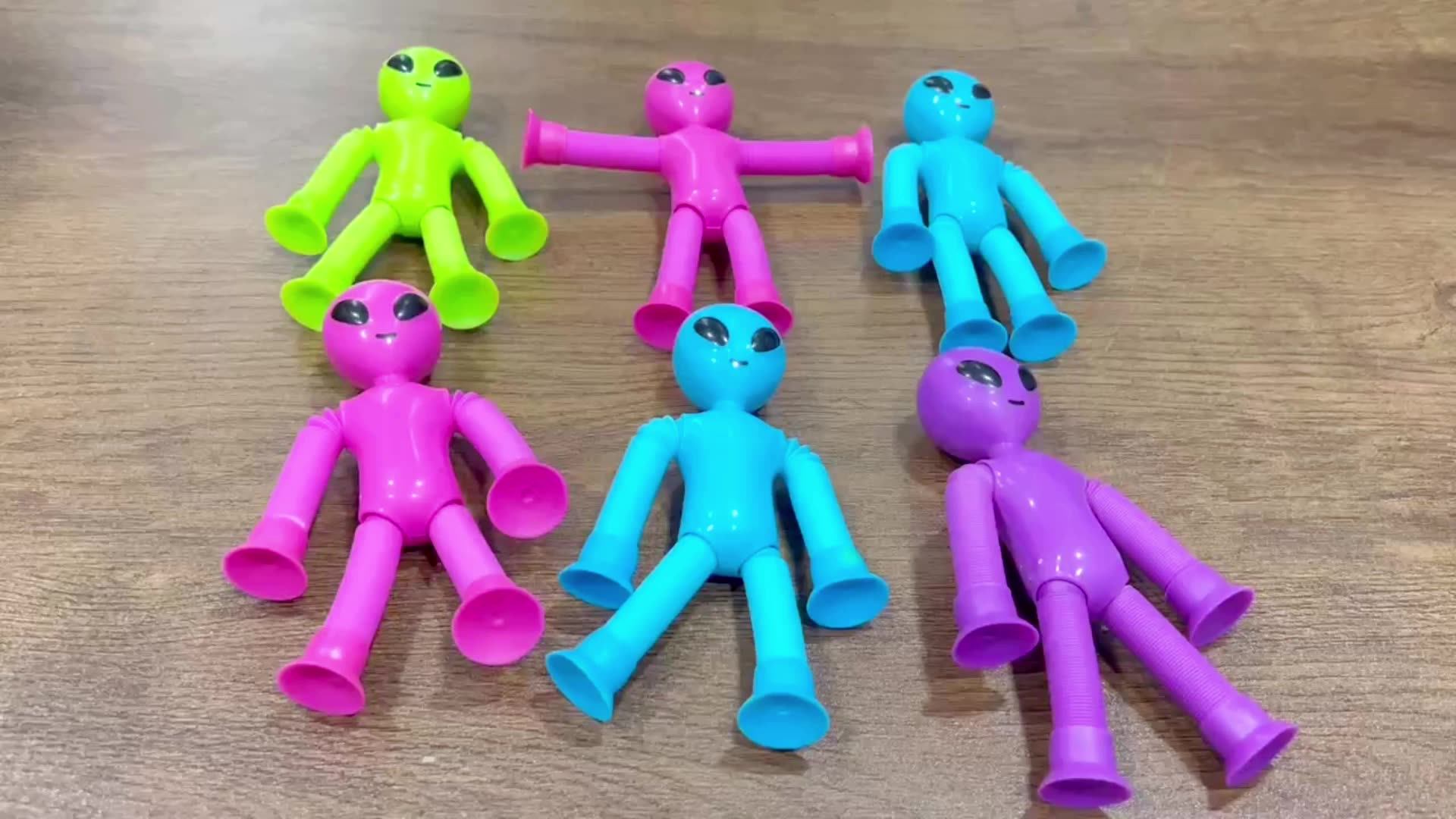 Pop Tube New Product Cartoon Alien Telescopic Tube Toy Fun New Strange ...