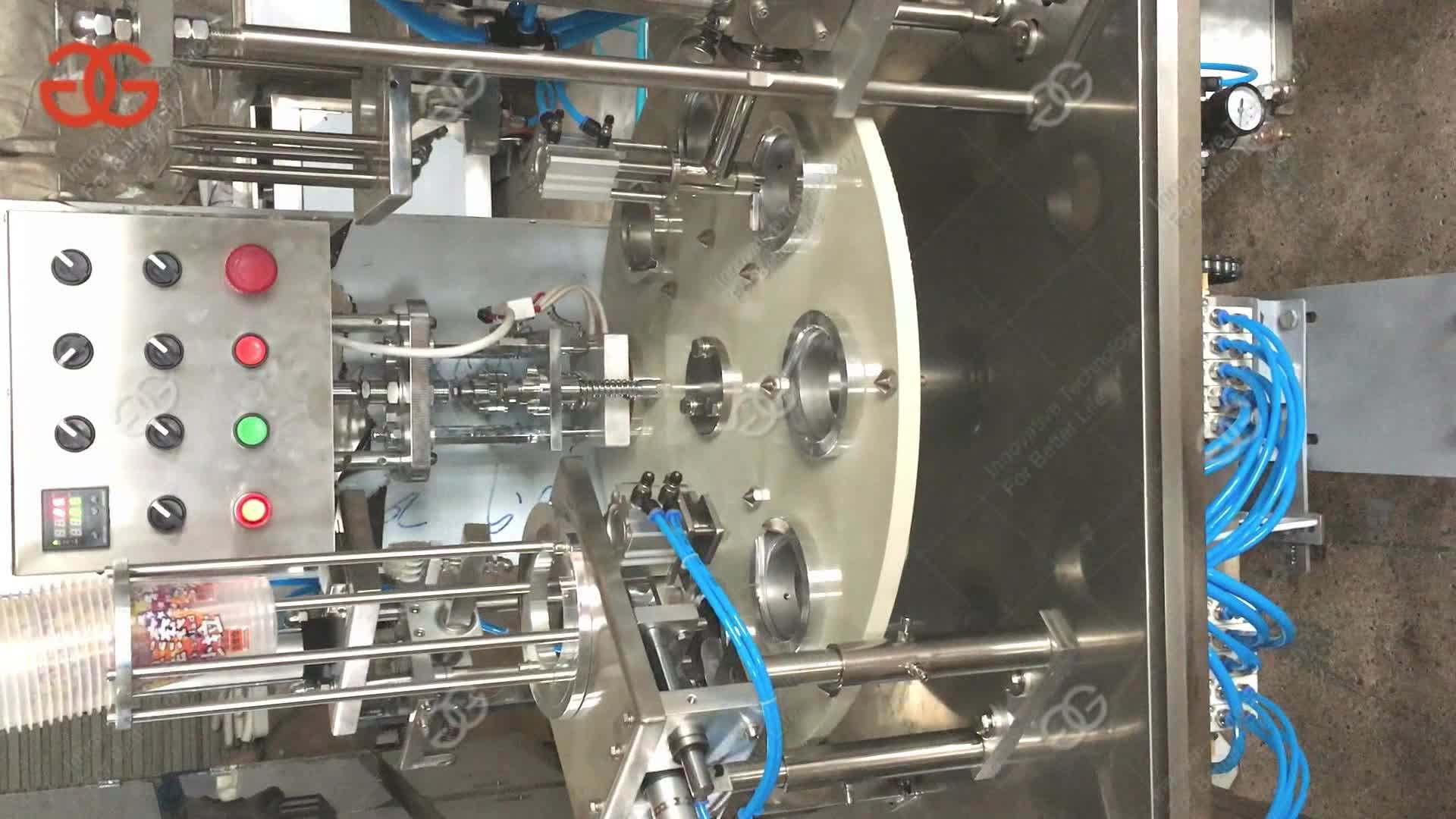 Automatic Yogurt Bottle Cup Filling And Sealing Machine Pieces Film ...