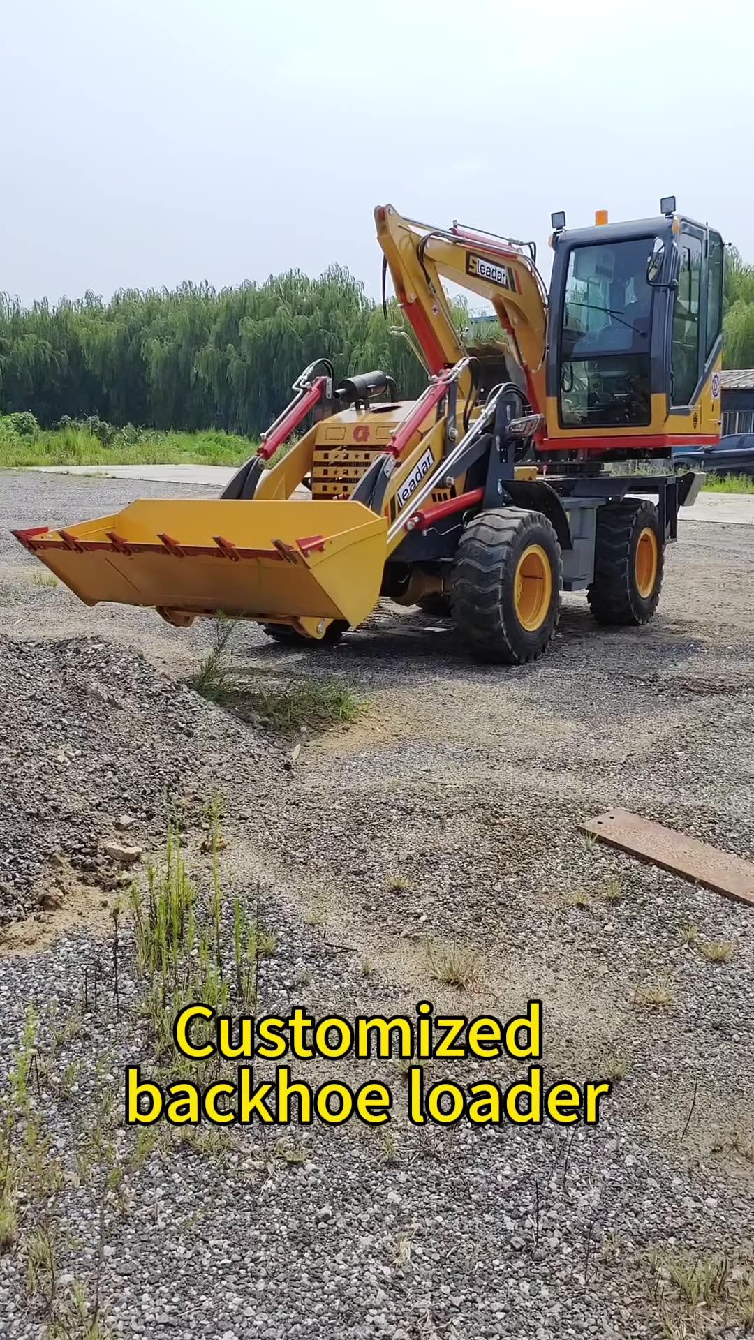 Articulated Small Compact Farm Garden Tractor Backhoe Loader Backhoe ...