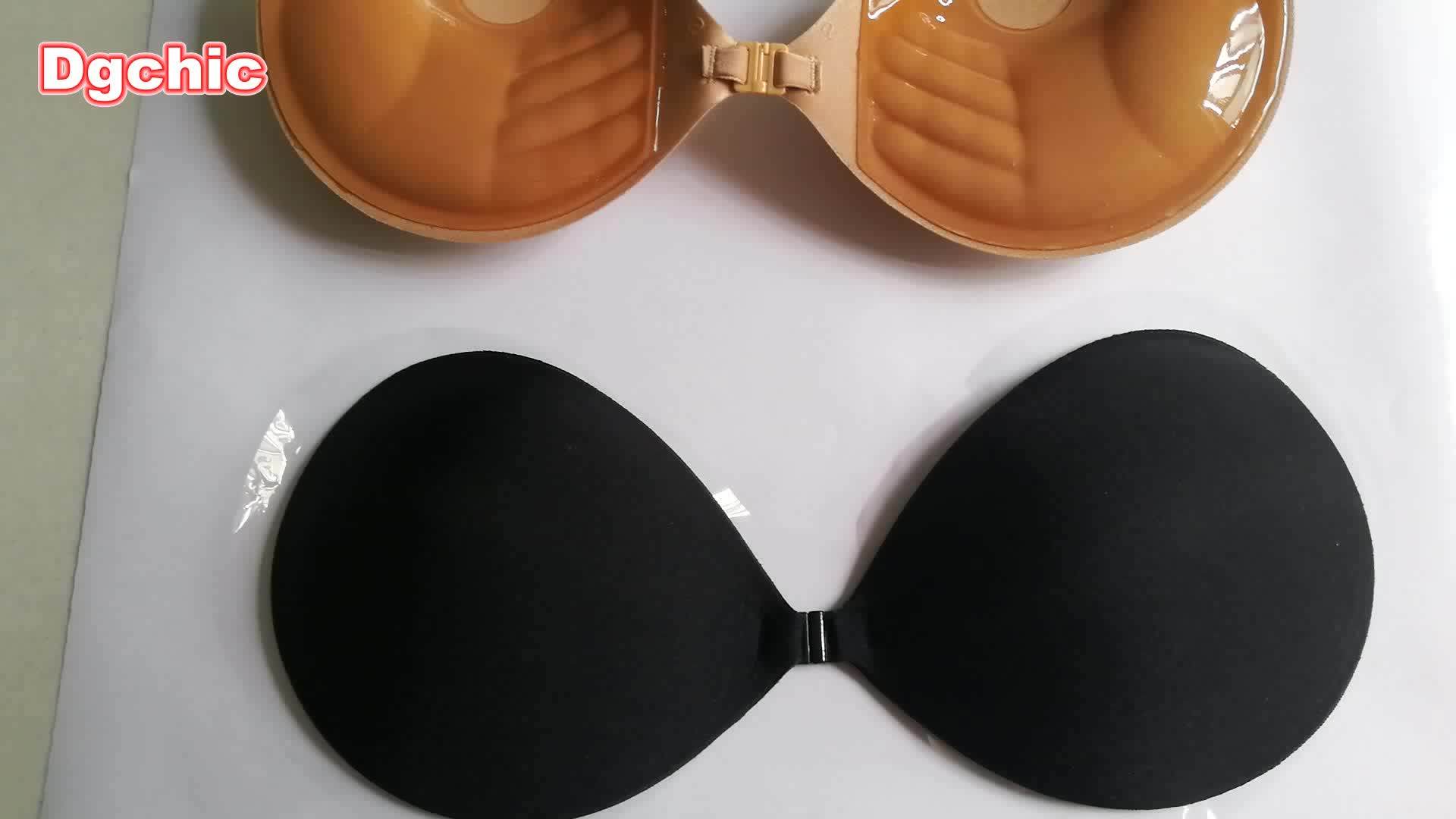 Hand Shaped Silicone Backless Front Closure Thick Bra - Buy Front ...