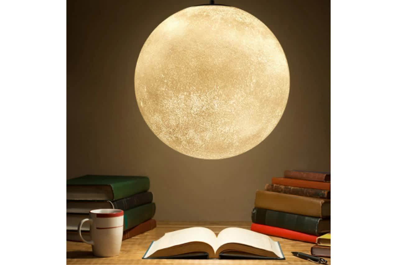 Hot Sale 3d Hanging Moon Lamp Led Pendant Light - Buy Hanging Moon Lamp ...