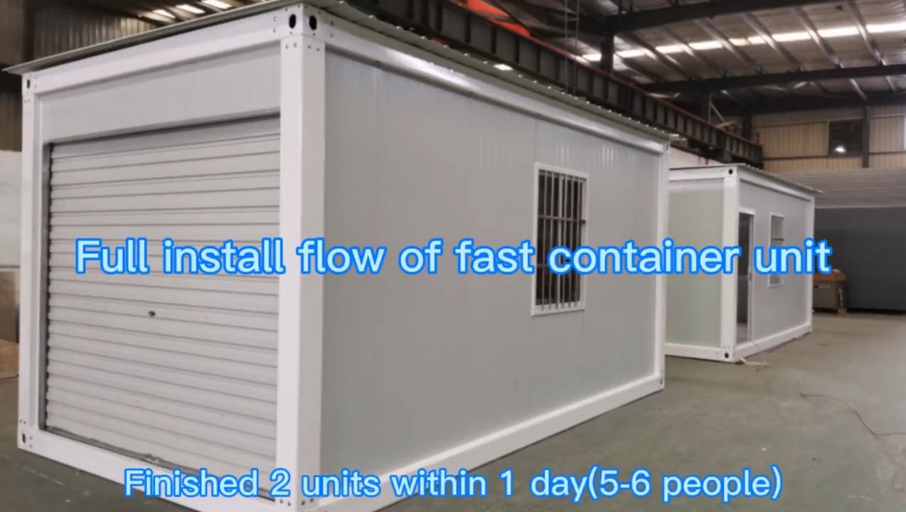 Prefab Modular 20ft Container Tiny Houses Small Home Kit Detachable ...