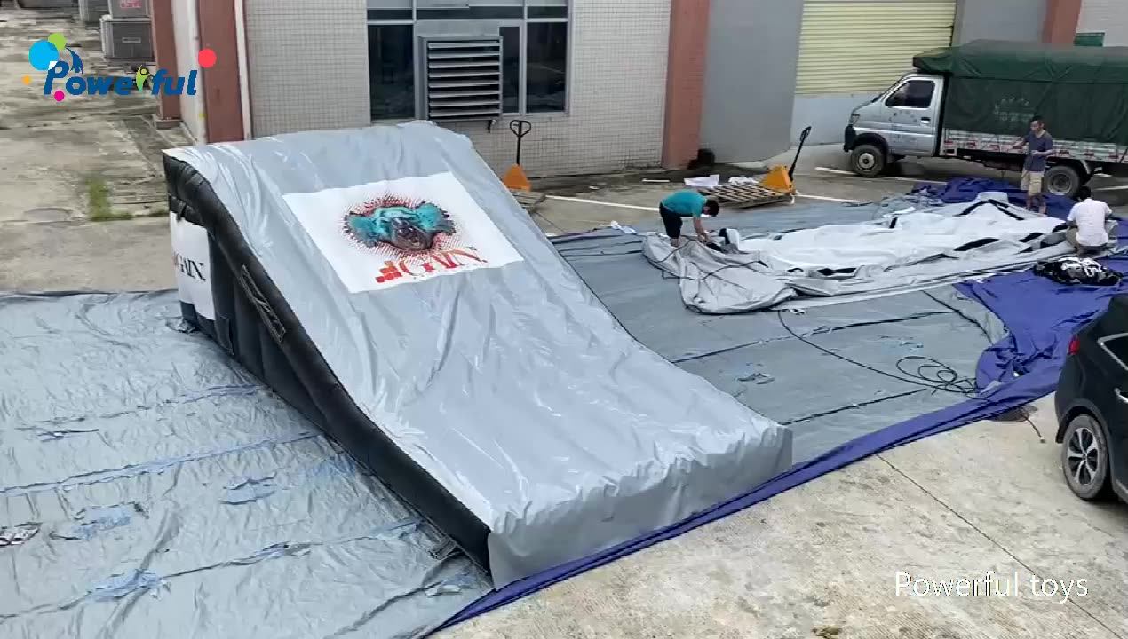 6.5x3.2m Mtb Airbag Inflatable Landing Ramp Air Bag Pour Bmx Saut - Buy ...