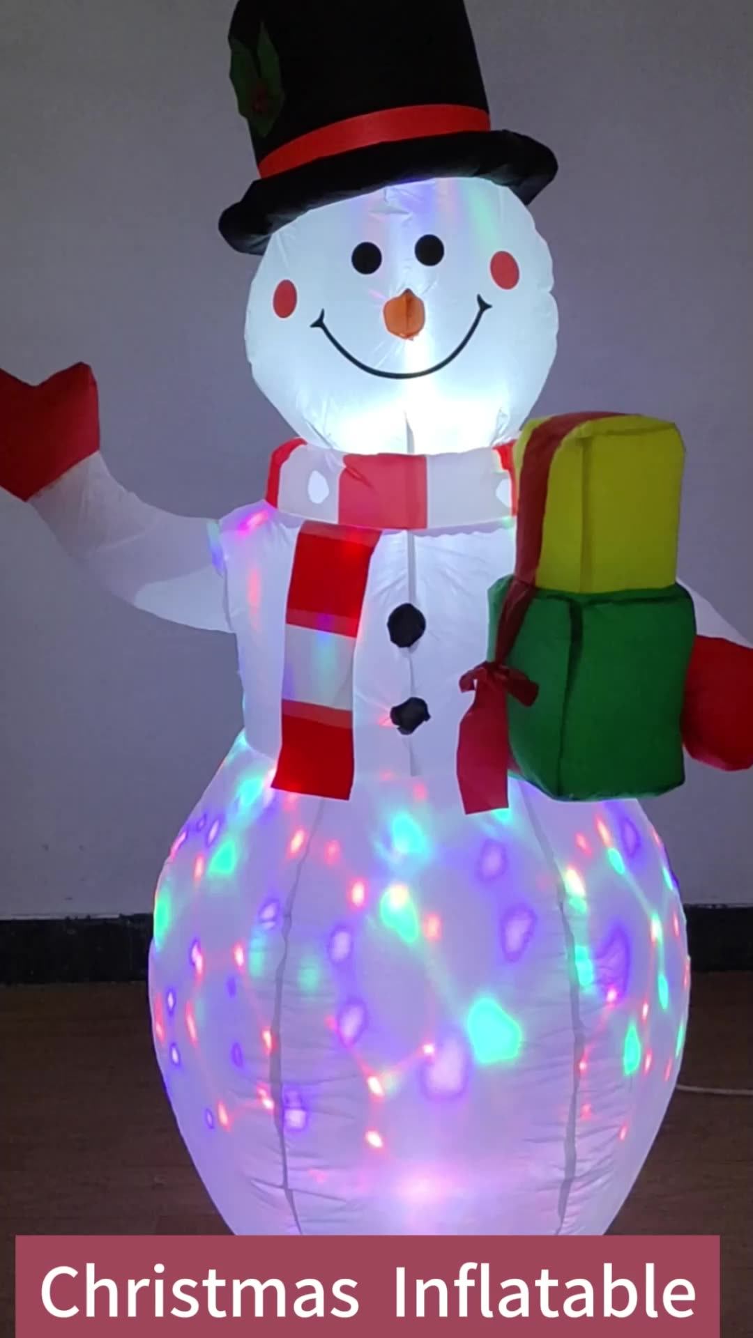 4ft 5ft 6ft Blow Up Xmas Inflatables Decoration Holiday Winter Indoor ...