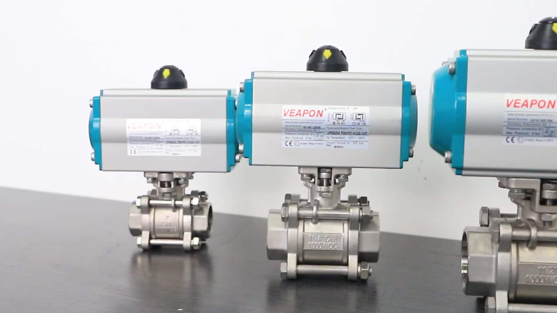 Vp Stainless Steel Air Operated Water Oil Steam Powder Flow Control ...