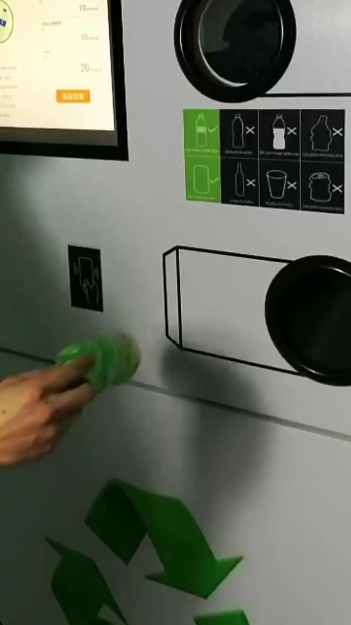 Energy Saving Reverse Vending Machine / Recycling Machine / Bottle ...