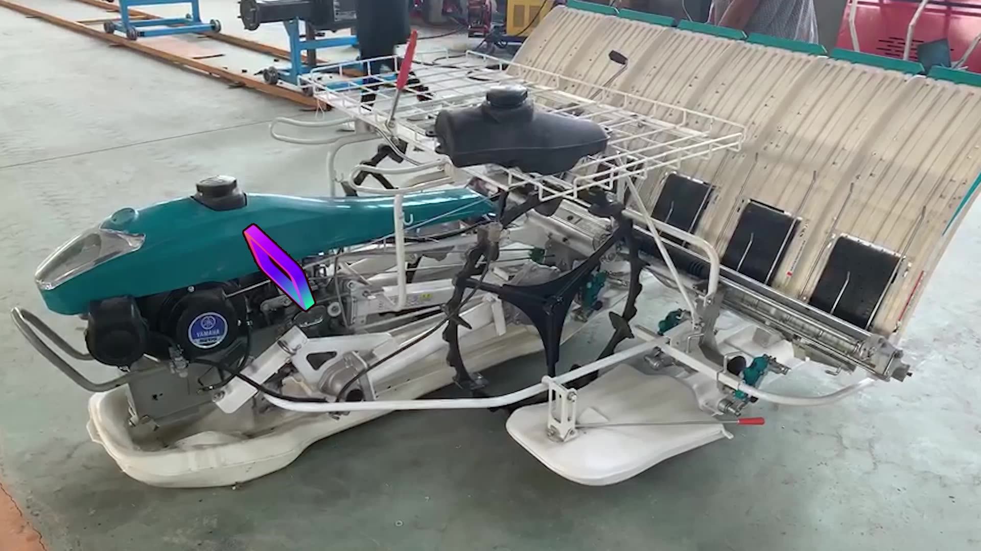 4 Row Walk-behind Rice Transplanter And 6 Row Hand Push Manual Rice ...