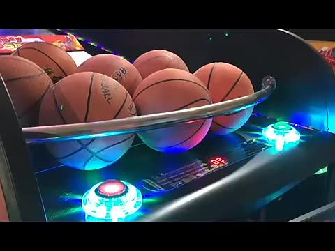 Hotsale Indoor Electronic Coin Operated Skill Shooting Crazy Hoop ...