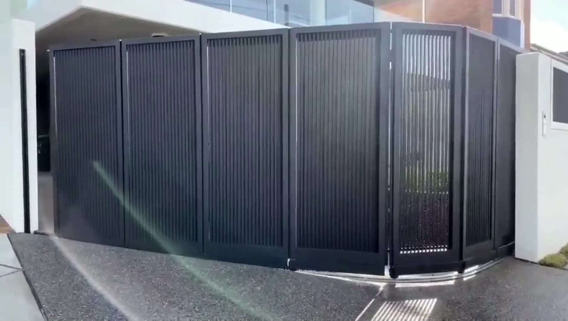 Jhr Sliding Gate Design Curved Sliding Gate Automatic Sliding Luxury ...