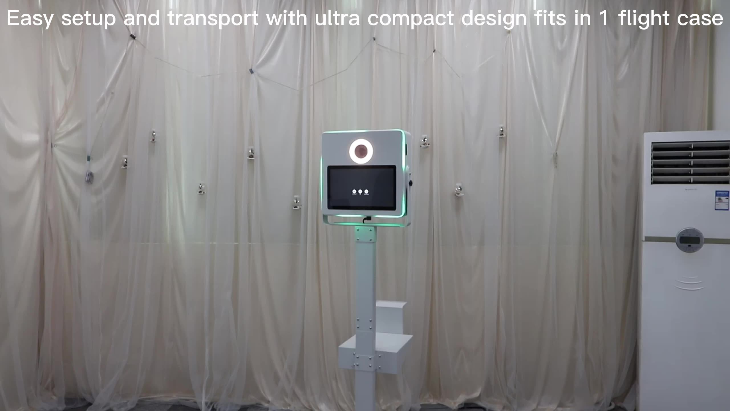 T12 Camera Led Open Air White Matrix Metal Digital Lcd Glam Bot ...