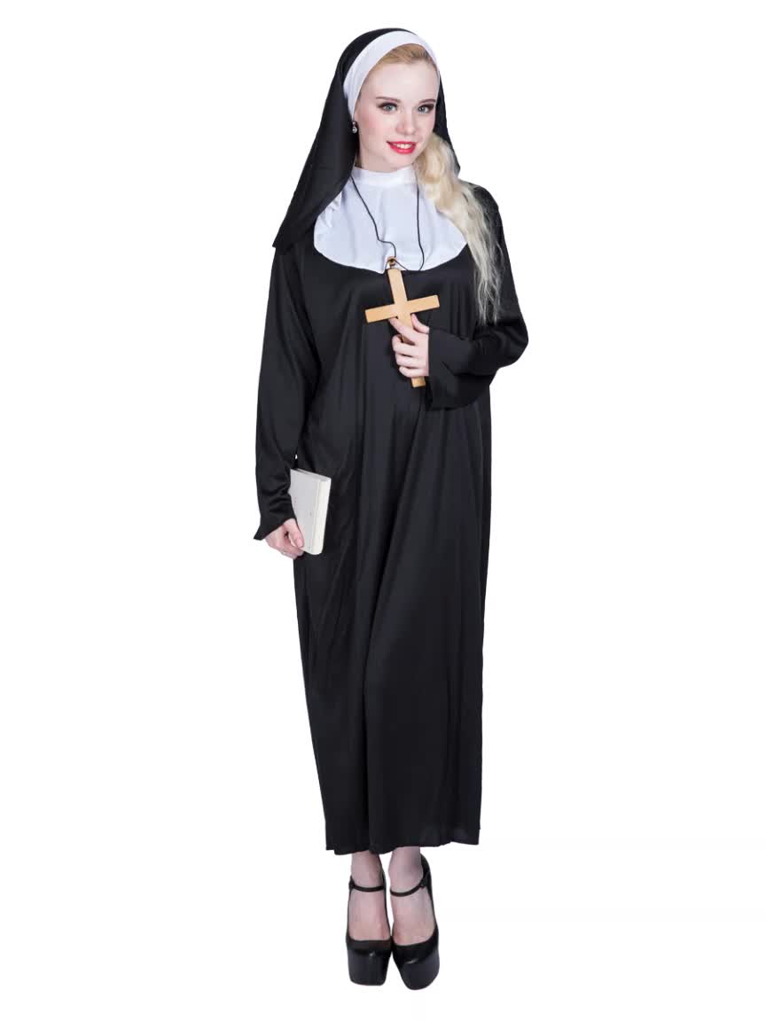 Hot Koop Halloween Sexy Nun Cosplay Kostuums Volwassen Carnaval Kostuum Voor Vrouwen Buy Sexy
