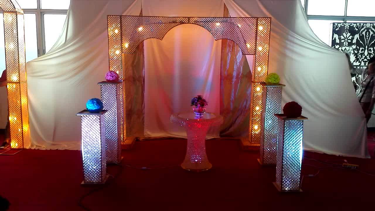 Led Lighted Wedding Arches Columns For Wedding And Party Decorations ...