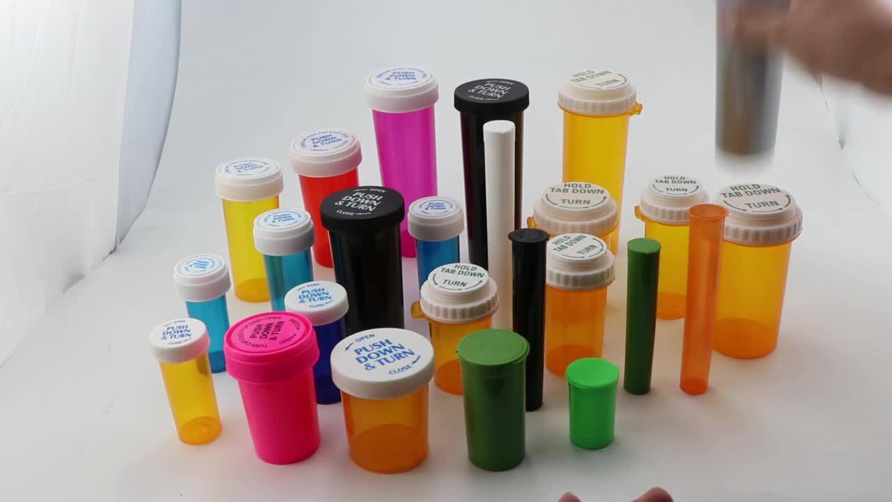 Ready To Ship Pop Top Containers Full Cases 13 19 30 60 Dram Best Black ...