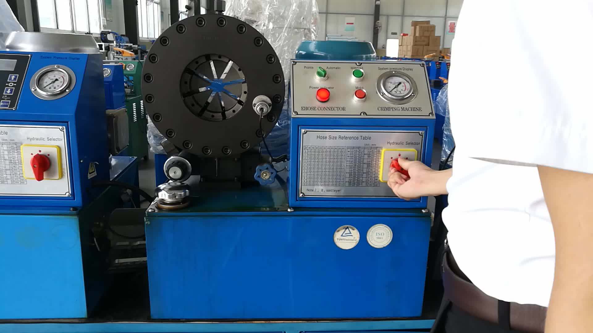 With Crimping Records Function 2inch 4sp Automatic Swaging Machine ...