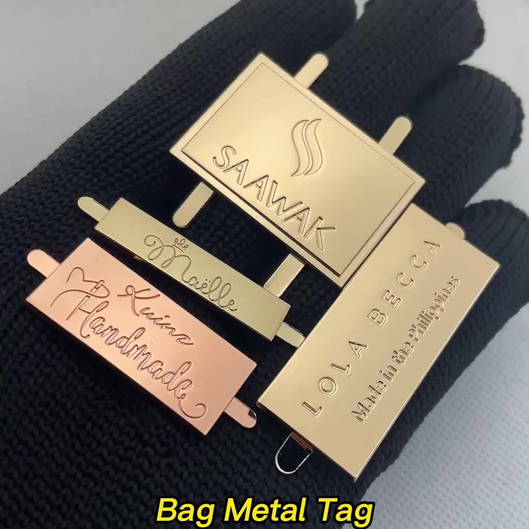 Neostar Fashion Designer Handbags Metal Letter Tags Gold Plated ...