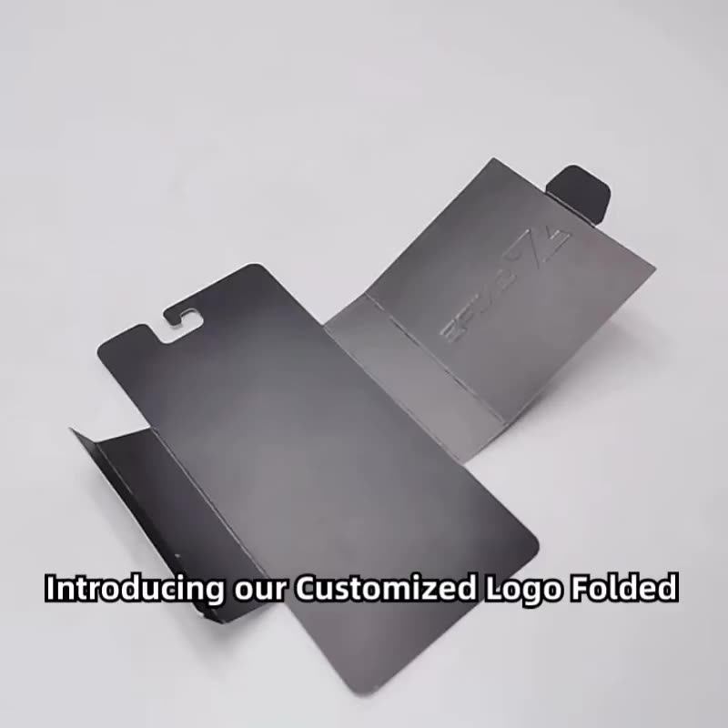 Customized Logo Folded Cardboard Hang Tag Kraft Paper Sock Packaging ...