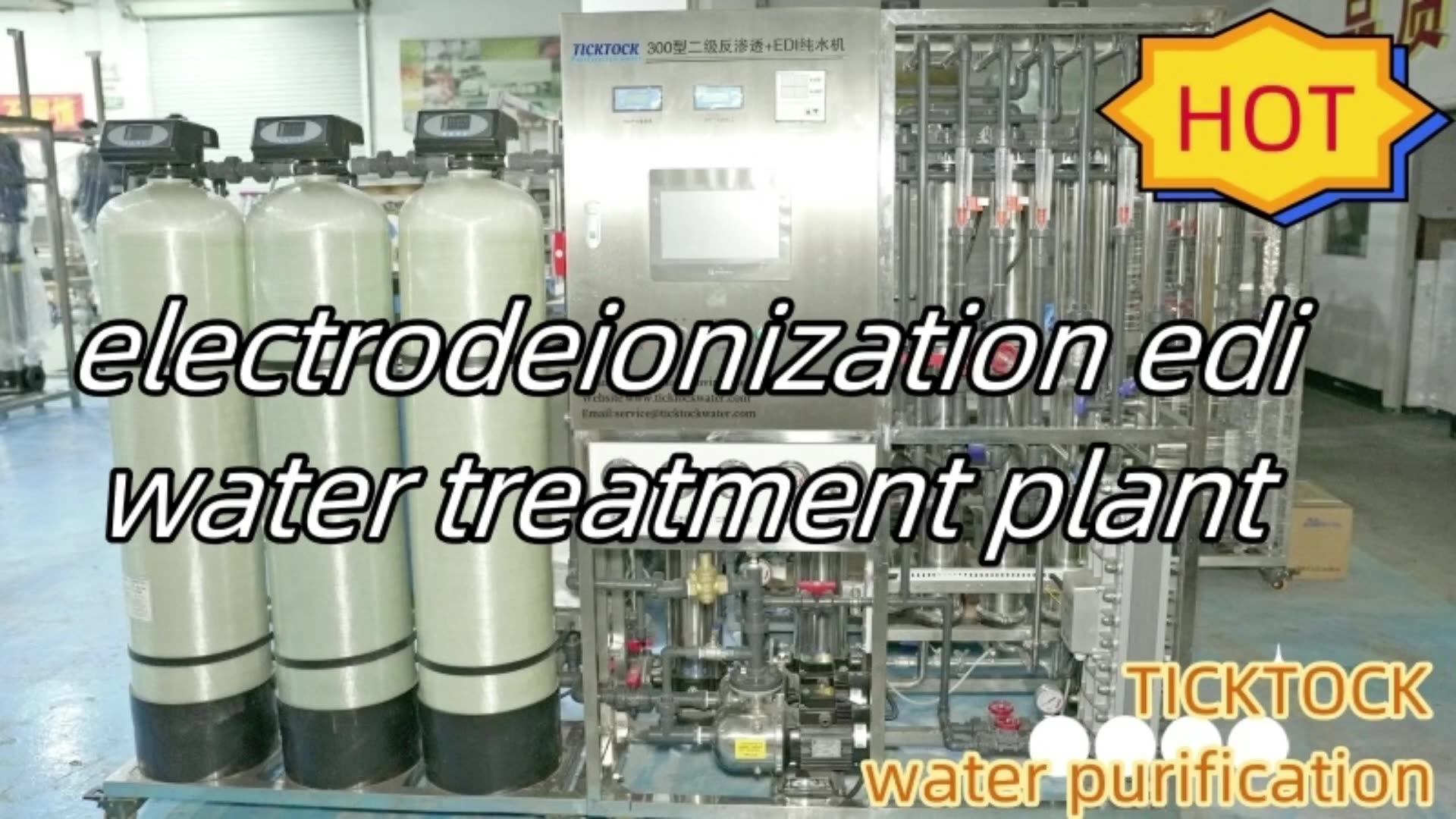 Edi Water Treatment System Water Purifier Machine For Commercial Wfi ...