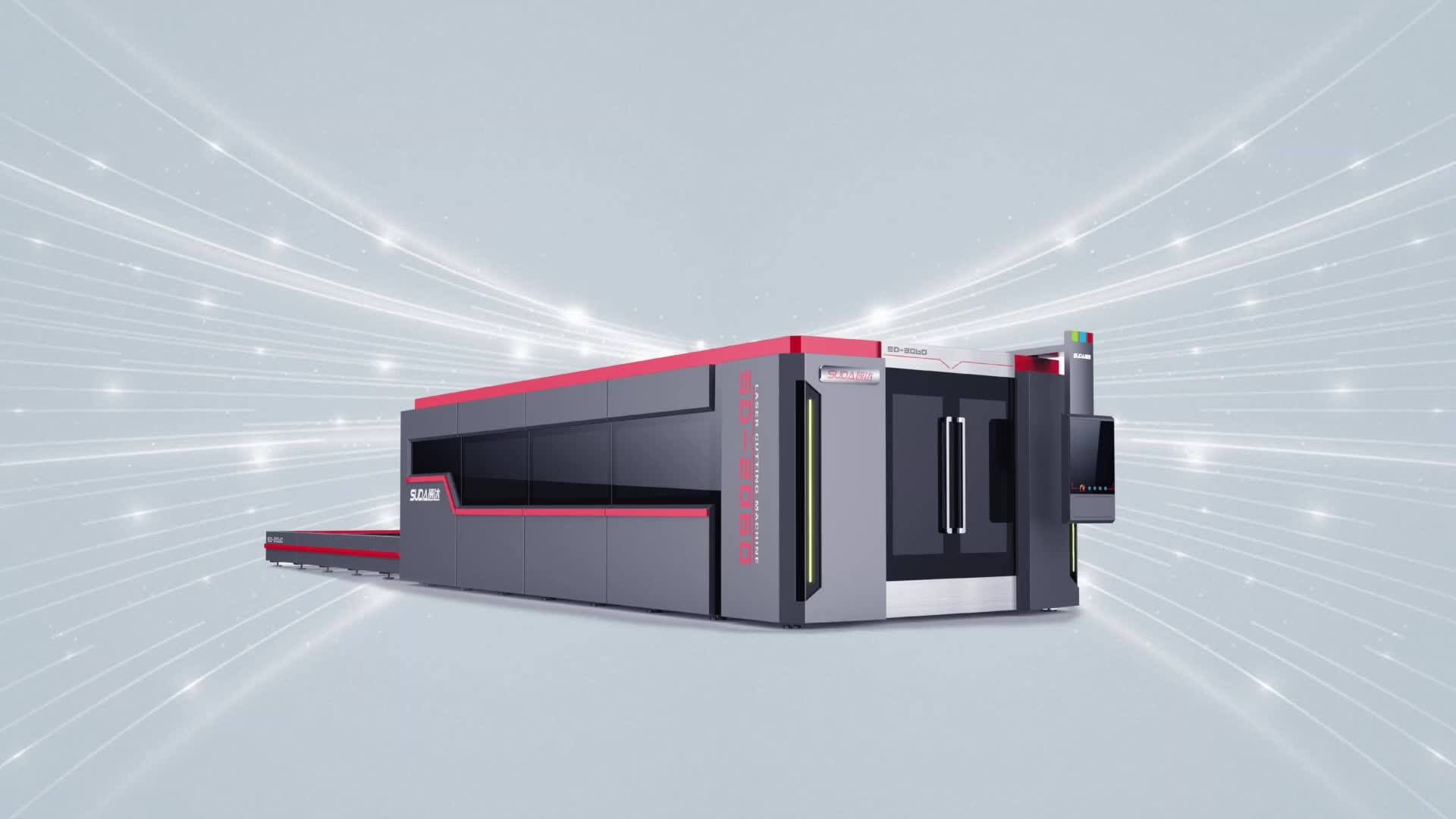 Suda Industrial 4kw Metal Enclosed Fiber Laser Cutting Machine With ...