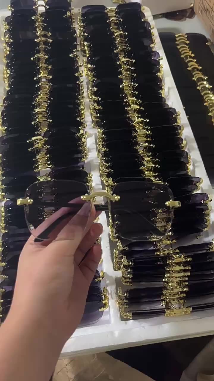 2024 Famous Brands Luxury Designer Rectangle Shaped Sunglasses Women ...