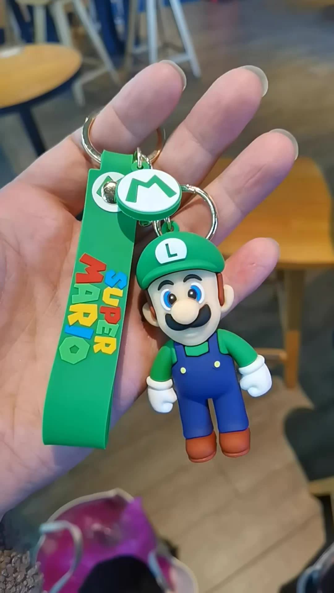 Super Mario Bros 3d Pvc Anime Silicon Custom Keychain Cartoon Doll ...