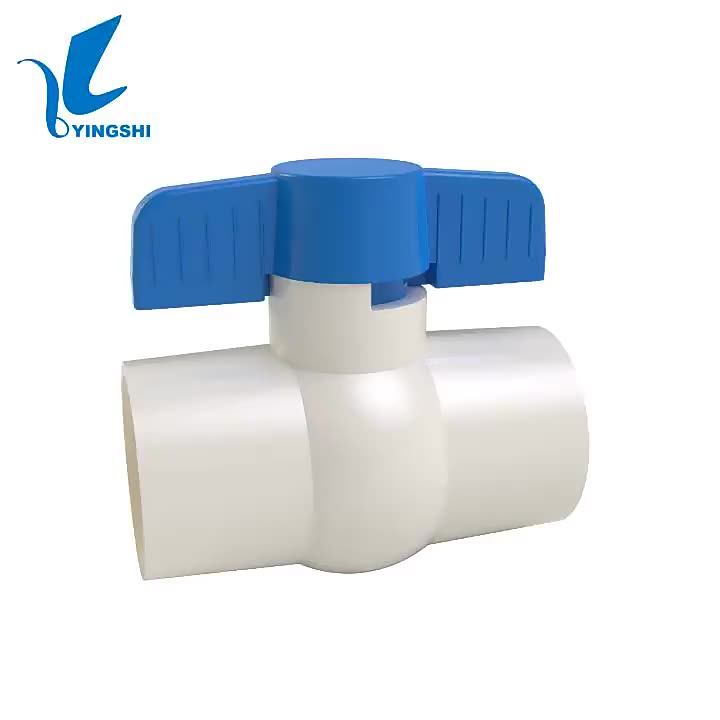 Pvc Upvc Plastic Compact Ball Valve For Water Systems Customizable Oem ...