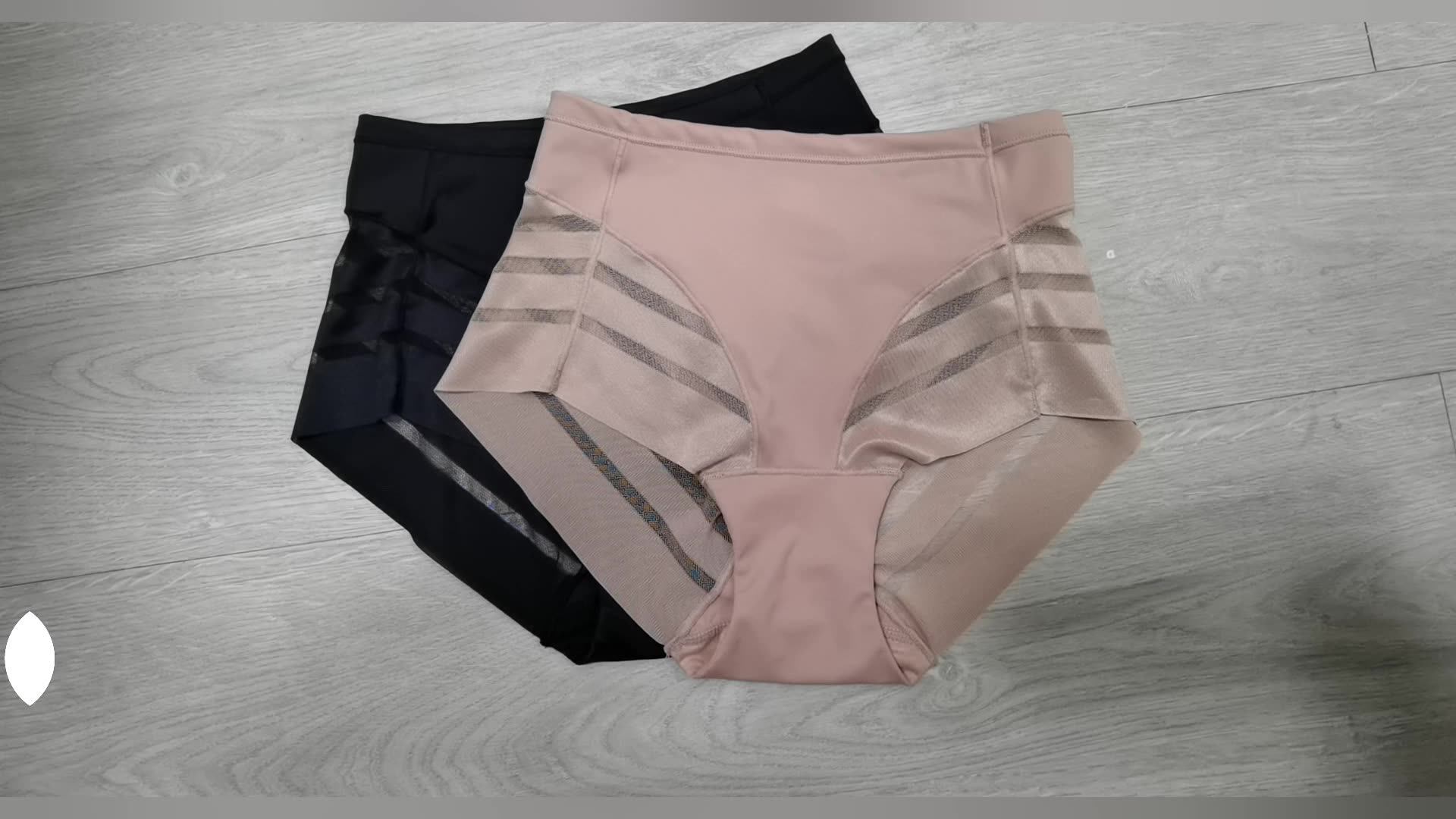 Amazon Women Tummy Control Briefs Stripe Lace Transparent Underwear ...