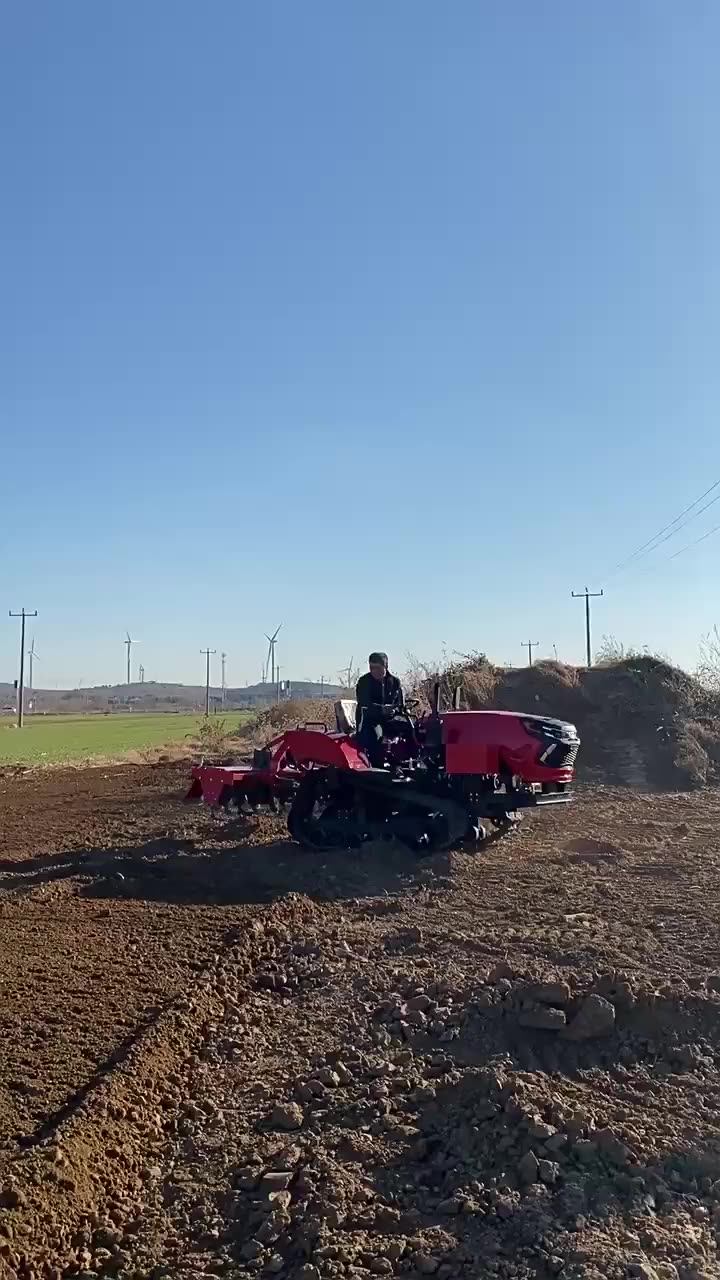 Mounted Crawler Tractor Small Multi-function Rotary Tiller Equipment ...