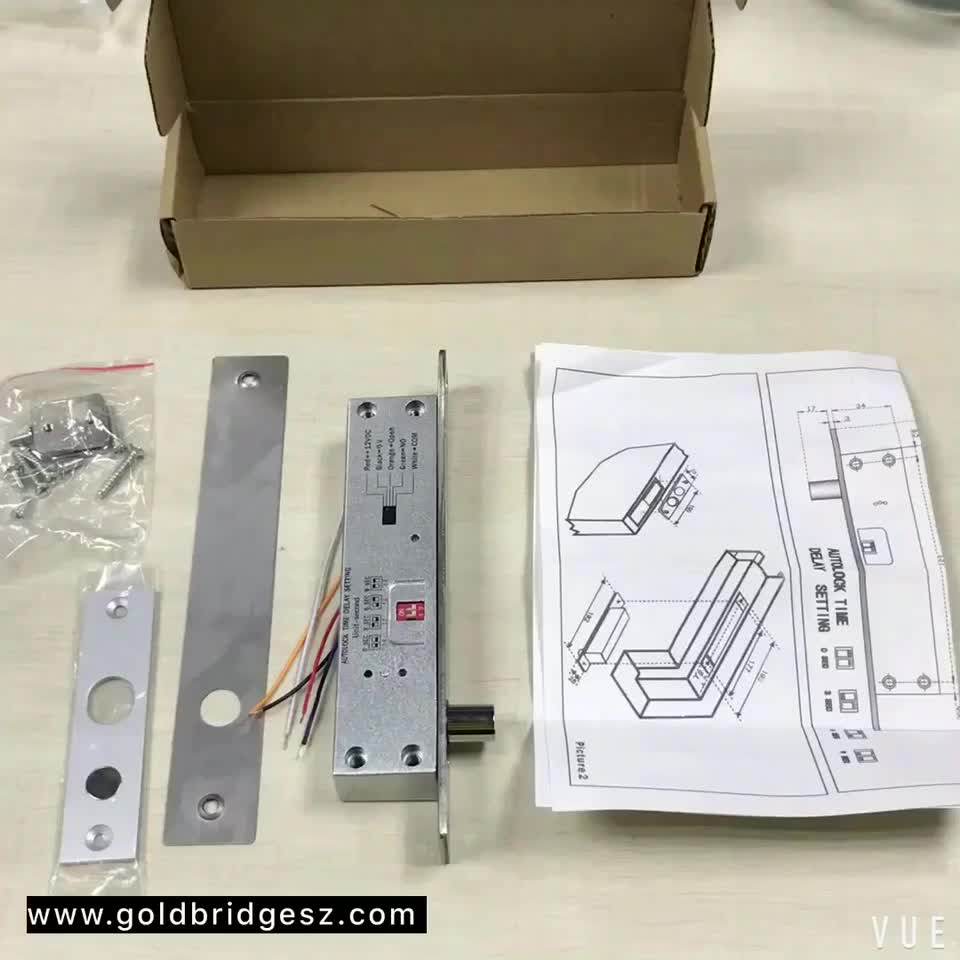 Magnetic Electric Drop Bolt Door Lock Auto Deadbolt Dc 12v For Access ...
