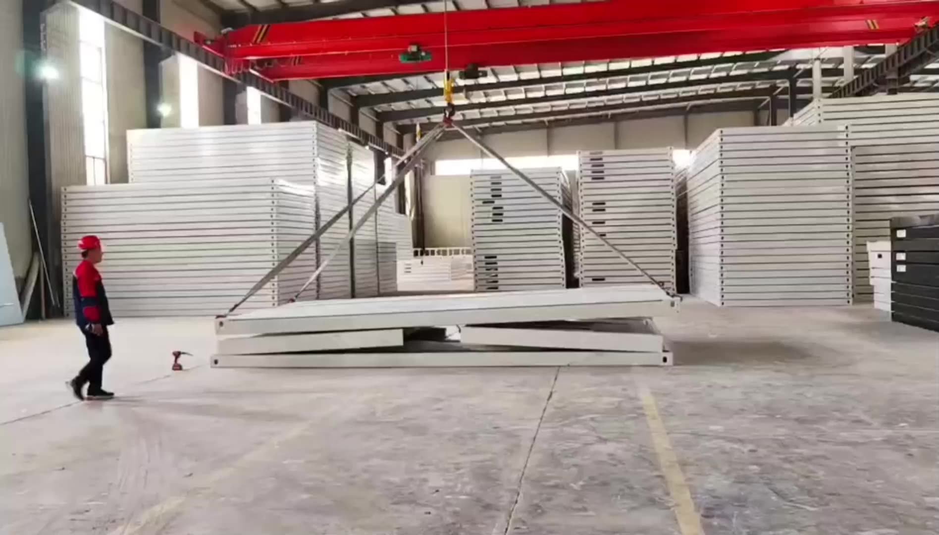 Folding Foldable Z Shape Office Shop Prefabricated 20ft Roll Up Door ...