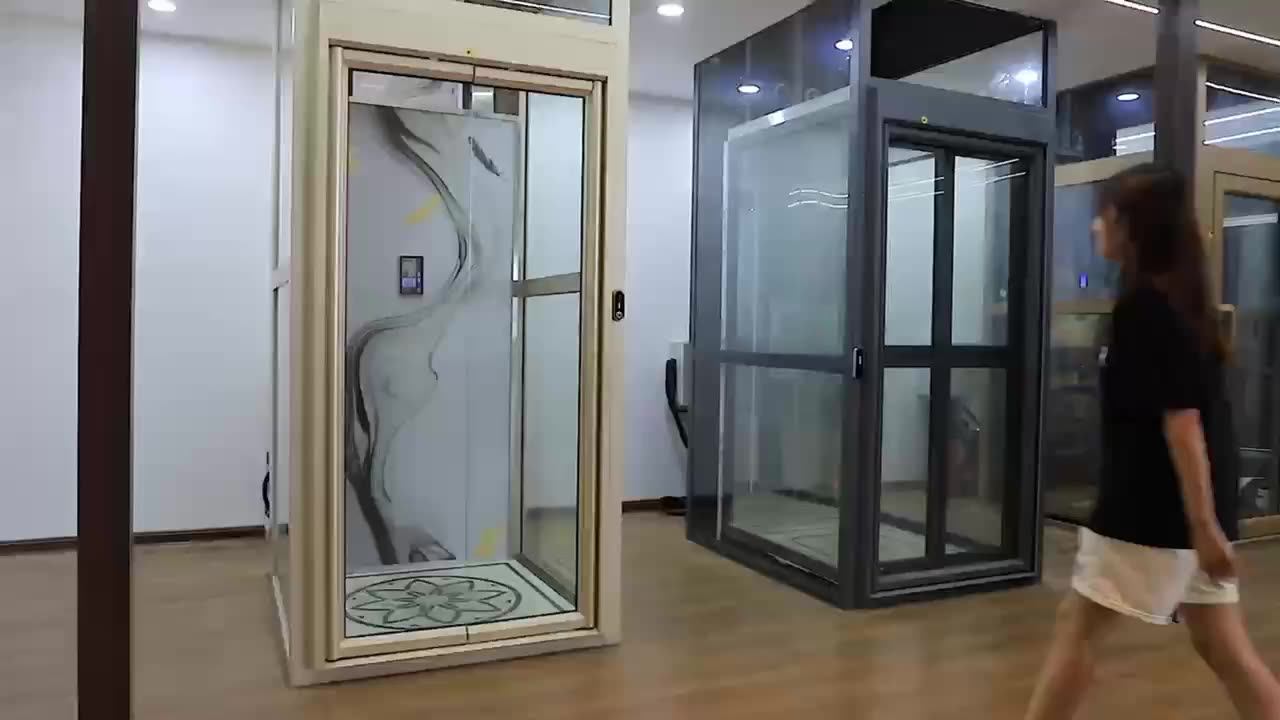 Mini Residential Lift Hydraulic Home Elevator Customized Cabin Elevator ...