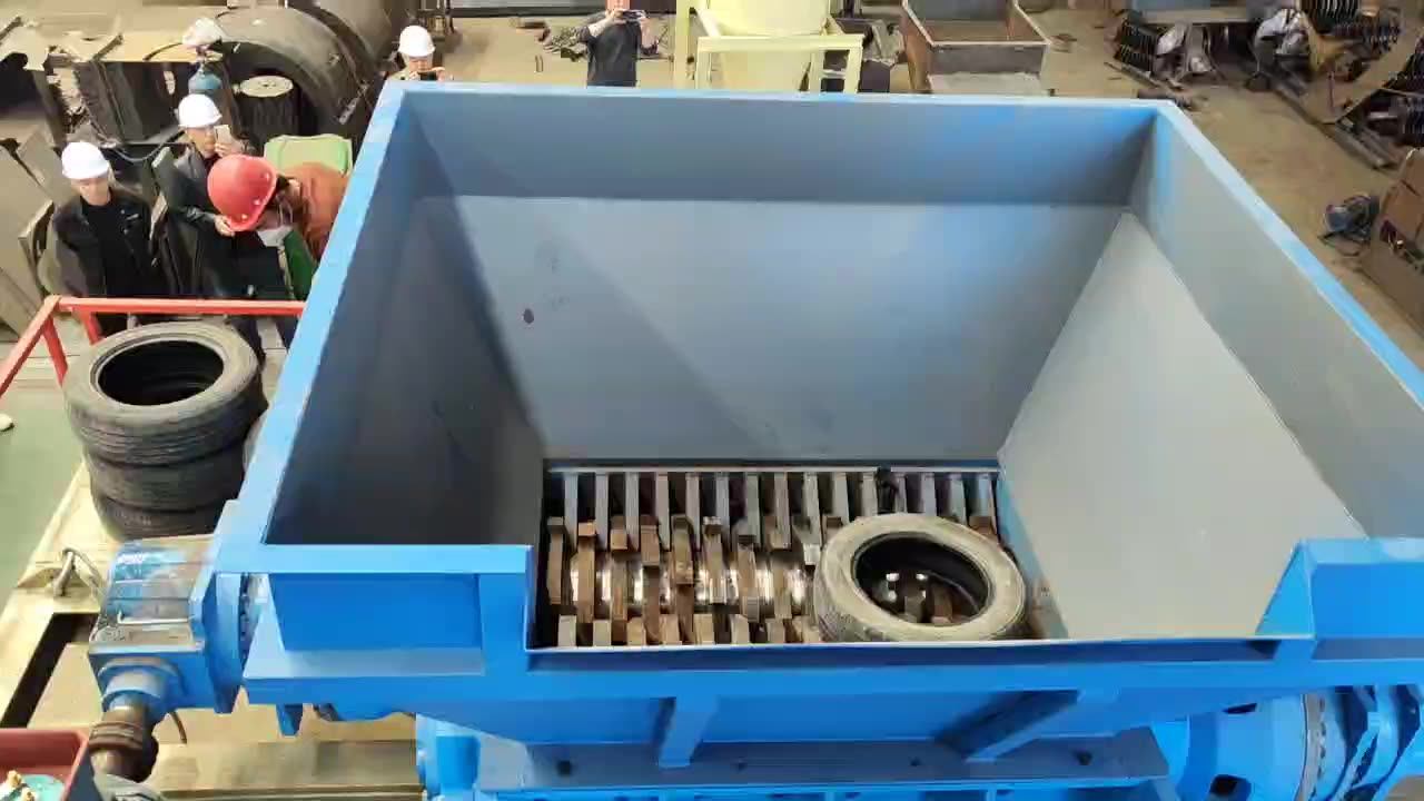 Plastic Recycling Recycling Double Shaft Garbage Scrap Crusher Shredder ...