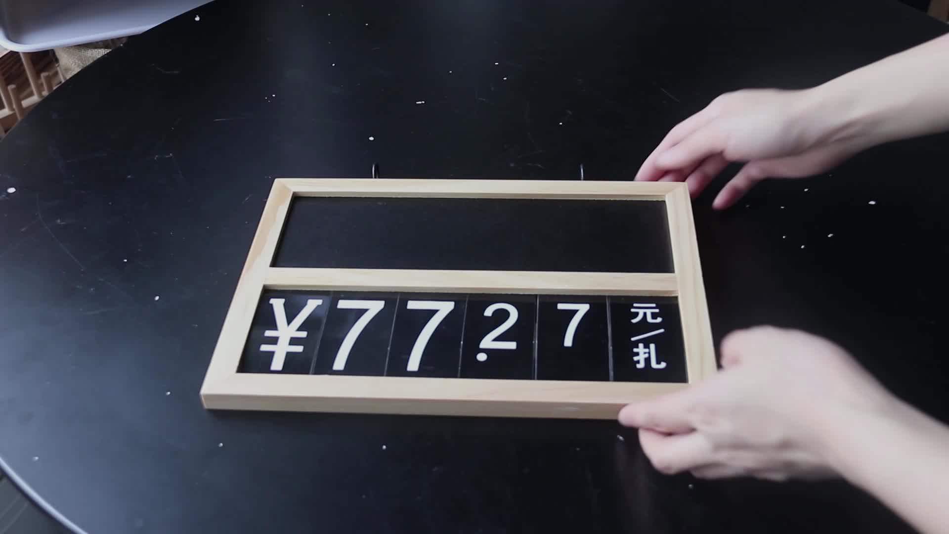 Wooden Supermarket Price Board Fruit Vegetable Price Tag Display Holder ...