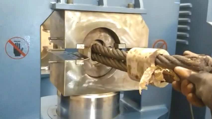 Ce Hydraulic Steel Wire Rope Sling Swage Press Machine 500t - Buy Wire ...