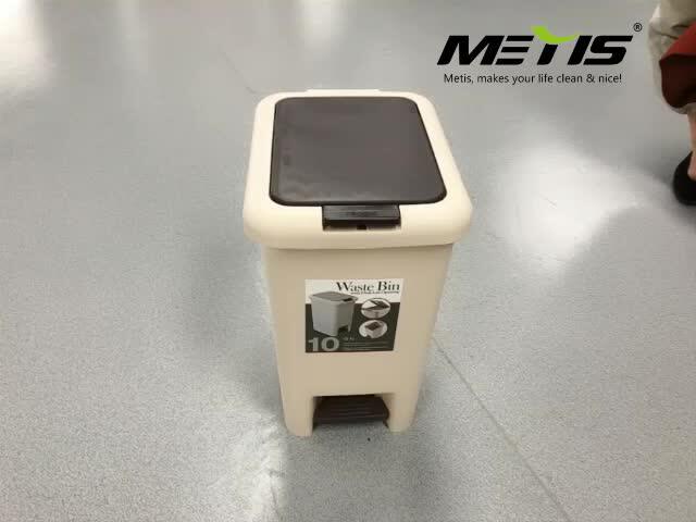 10l 20l Household Office Kitchen Plastic Waste Bin Foot Pedal Trash Can ...