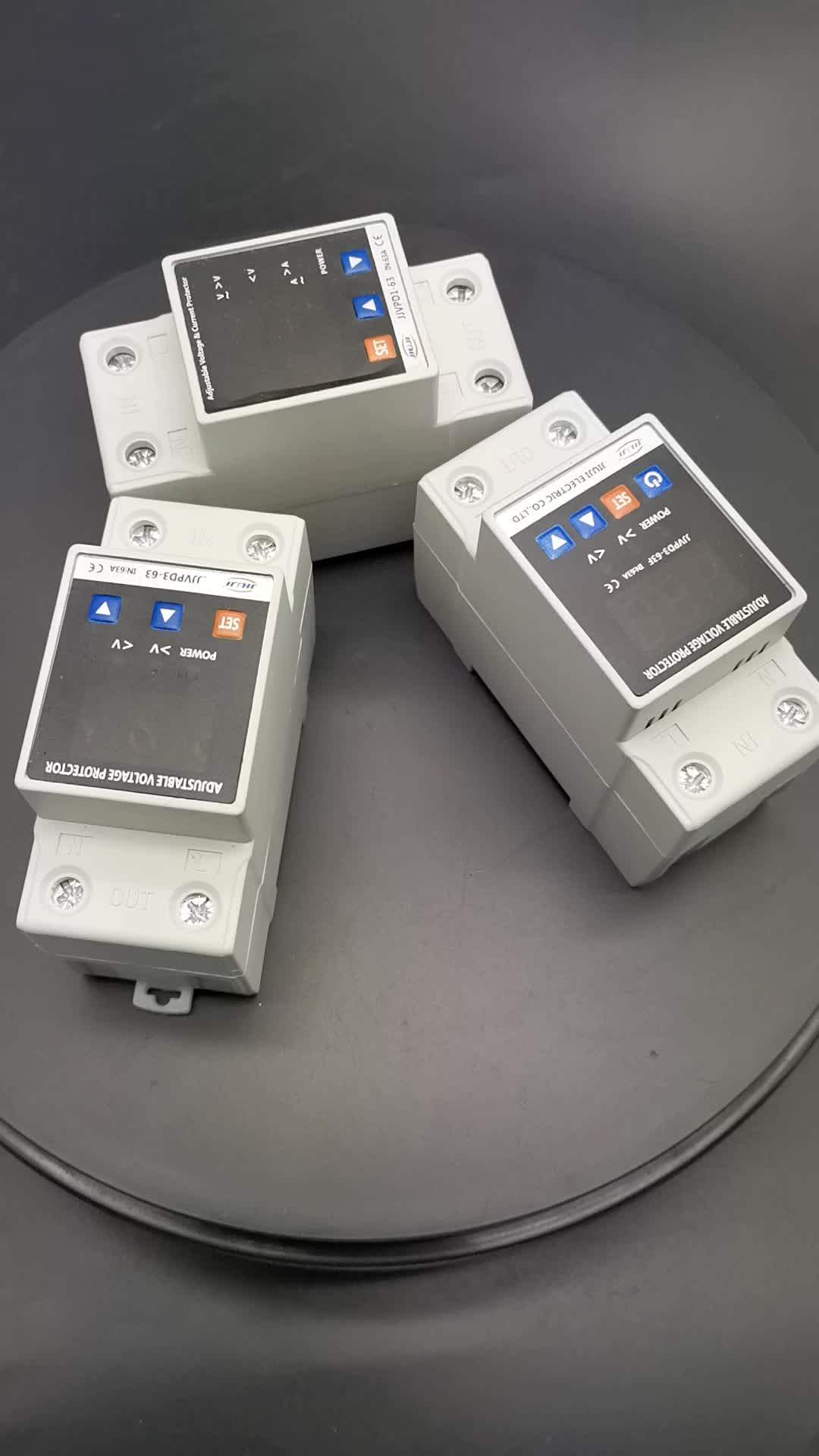 Din Rail 60a Voltage Display Relay Adjustable Over Under Voltage ...