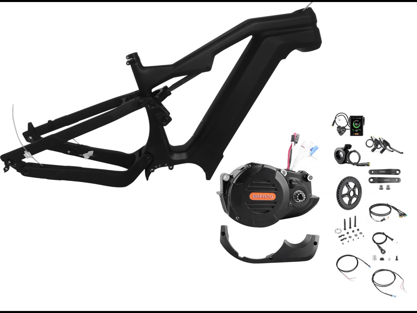 1500w Bafang M620 48v Mtb Bike Full Suspension Ebike Mid Drive Motor Carbon Fibre Frame Fat Bike ...