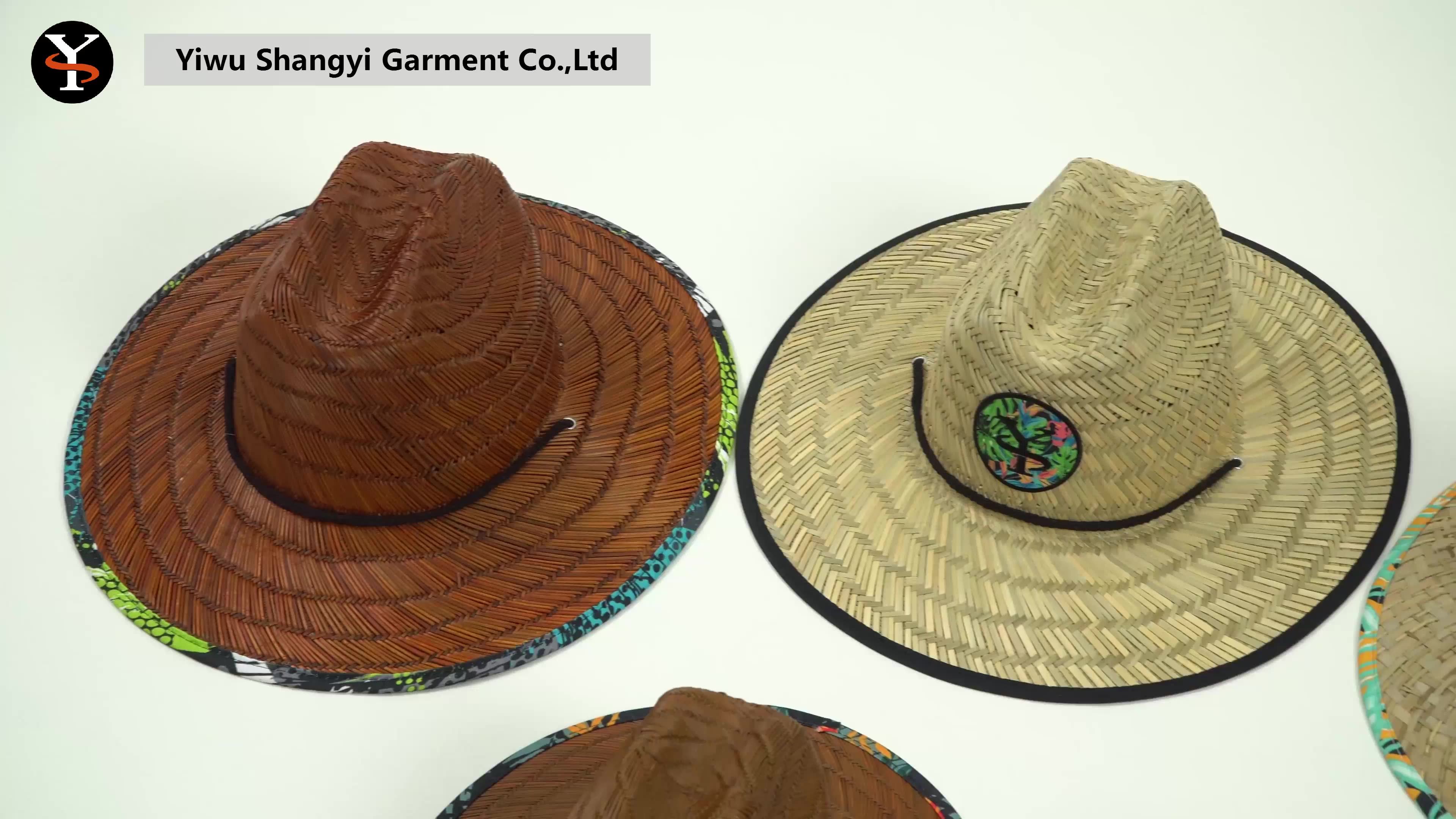 2022 American Wholesale Custom Sombrero Sun Hats Summer Lifeguard Straw ...