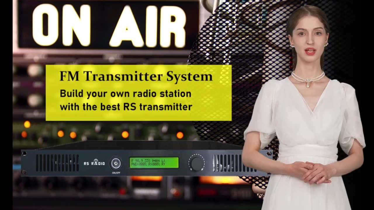 Rs Radio 800w Transmitter Broadcast Radio Station 30km 1/2" Feeder ...
