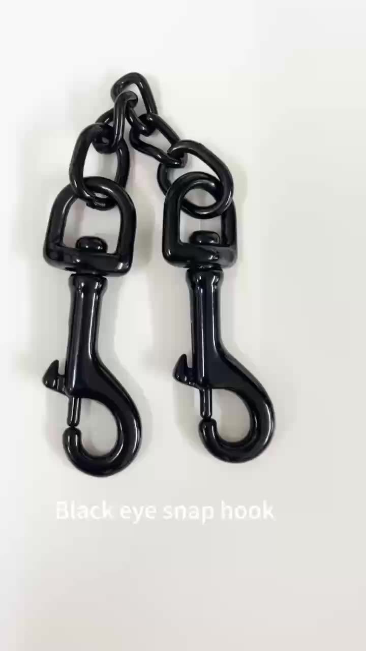 Black Electrophoresis Coating Swivel Snap Hooks Pet Buckle Trigger Snaps Dog Leash Hook Key ...