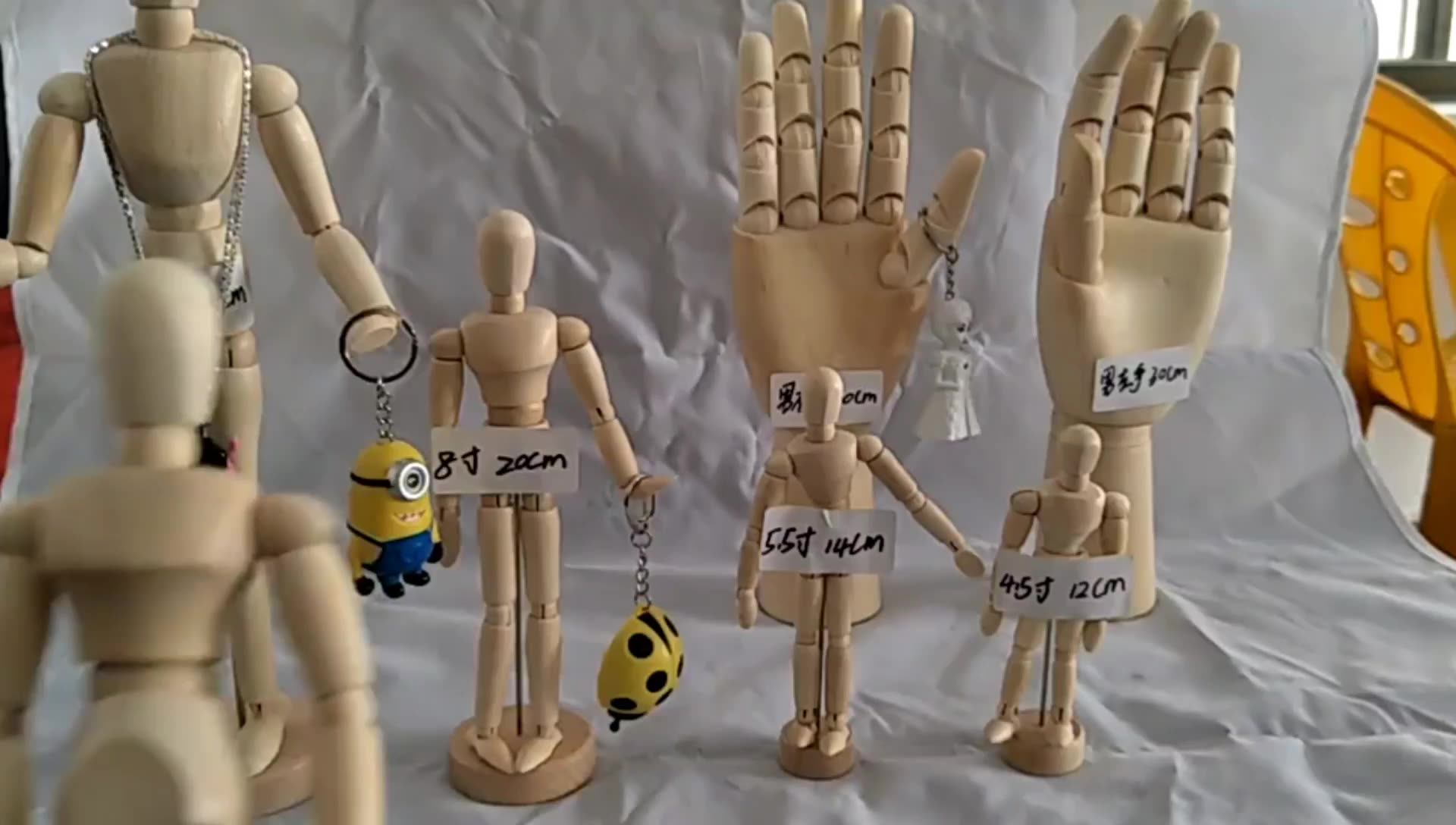 Flexible Finger Puppets Mannequin Hand Model Wooden Manikin Hand ...
