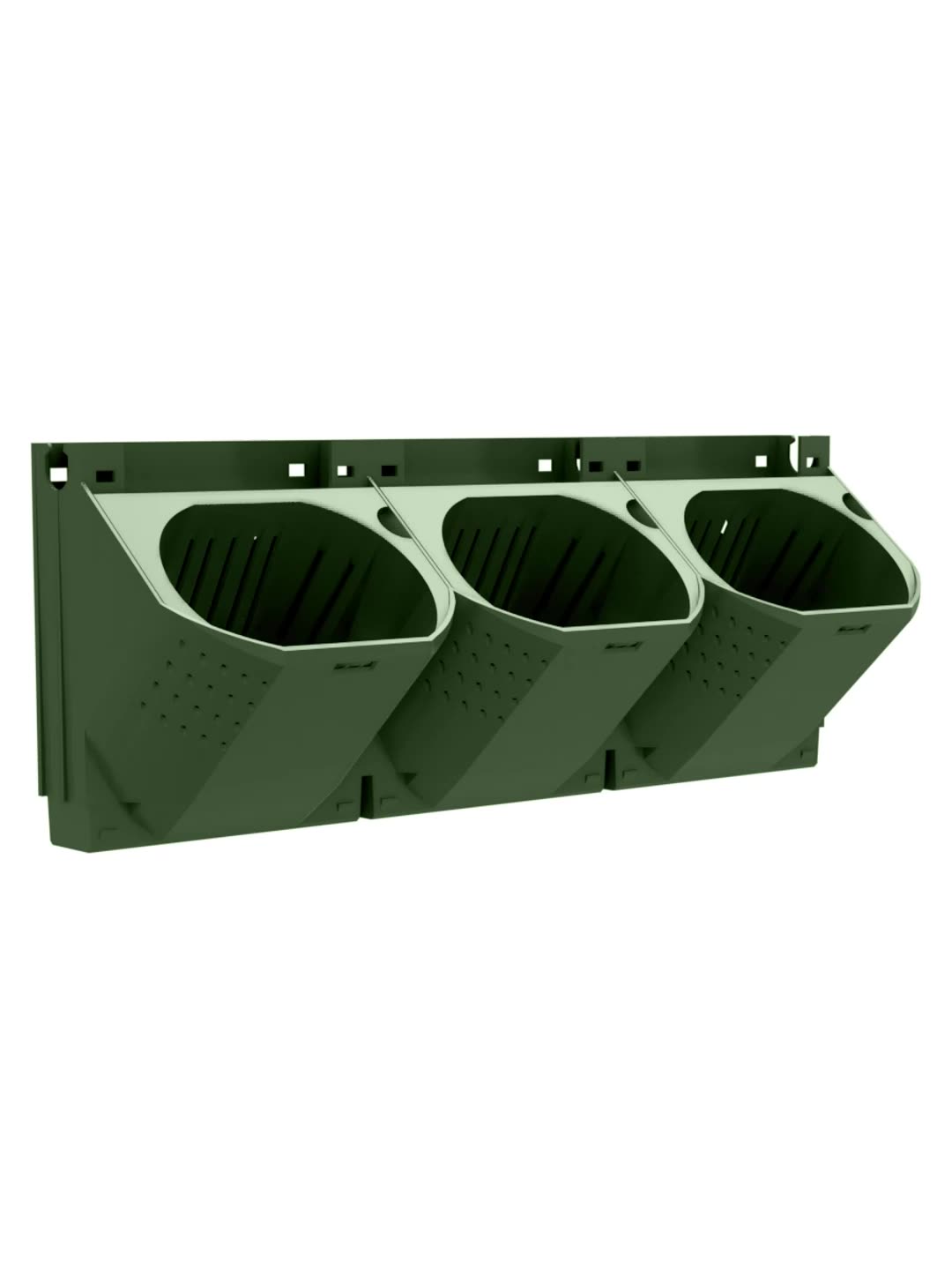 Plastic Vertical Garden Wall Planter Flower Pots Hanging Container Self ...