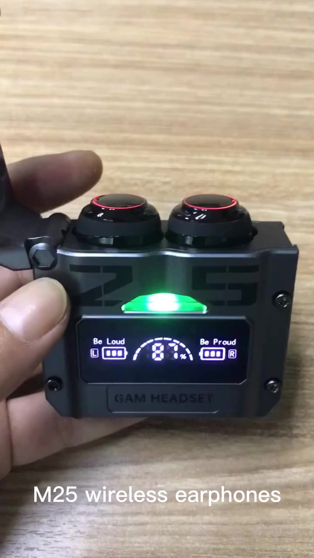 M25 Tws Wireless Gaming Headphones Bluetooth 5.3 With Touch Digital ...