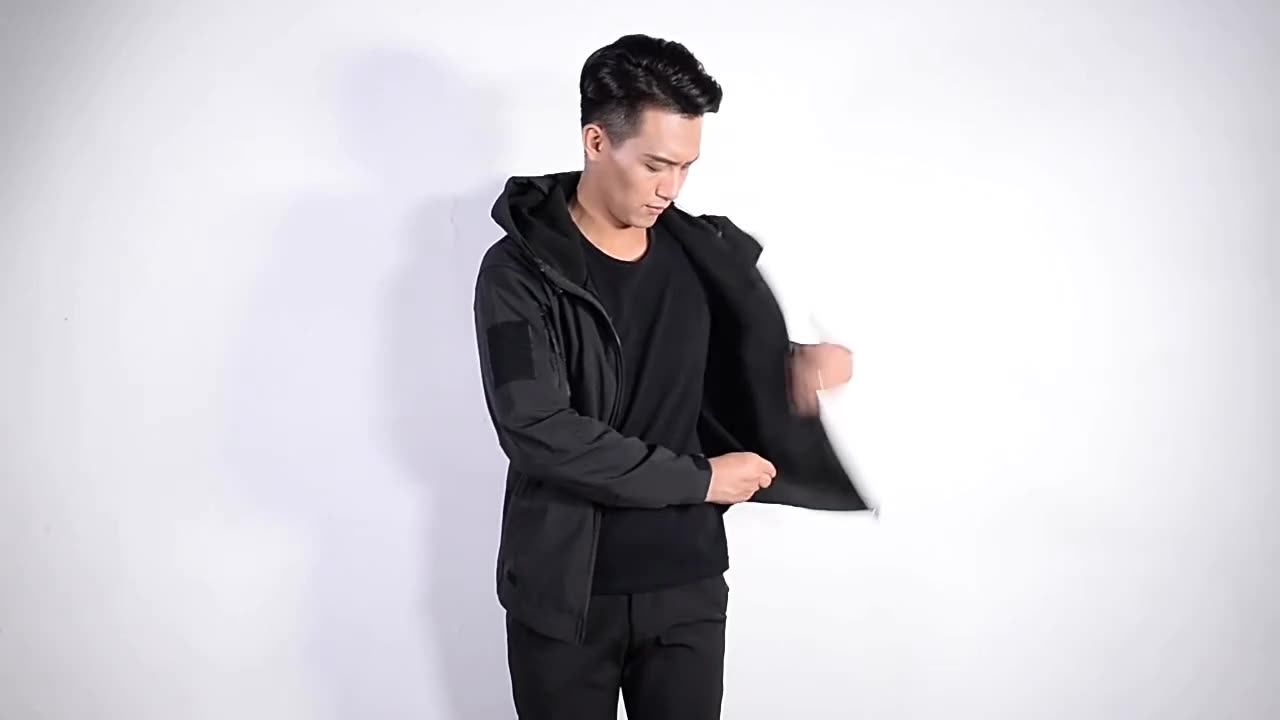 Waterproof Hiking Suit Outdoor Windbreaker Men's Tactical Jackets Hoody ...